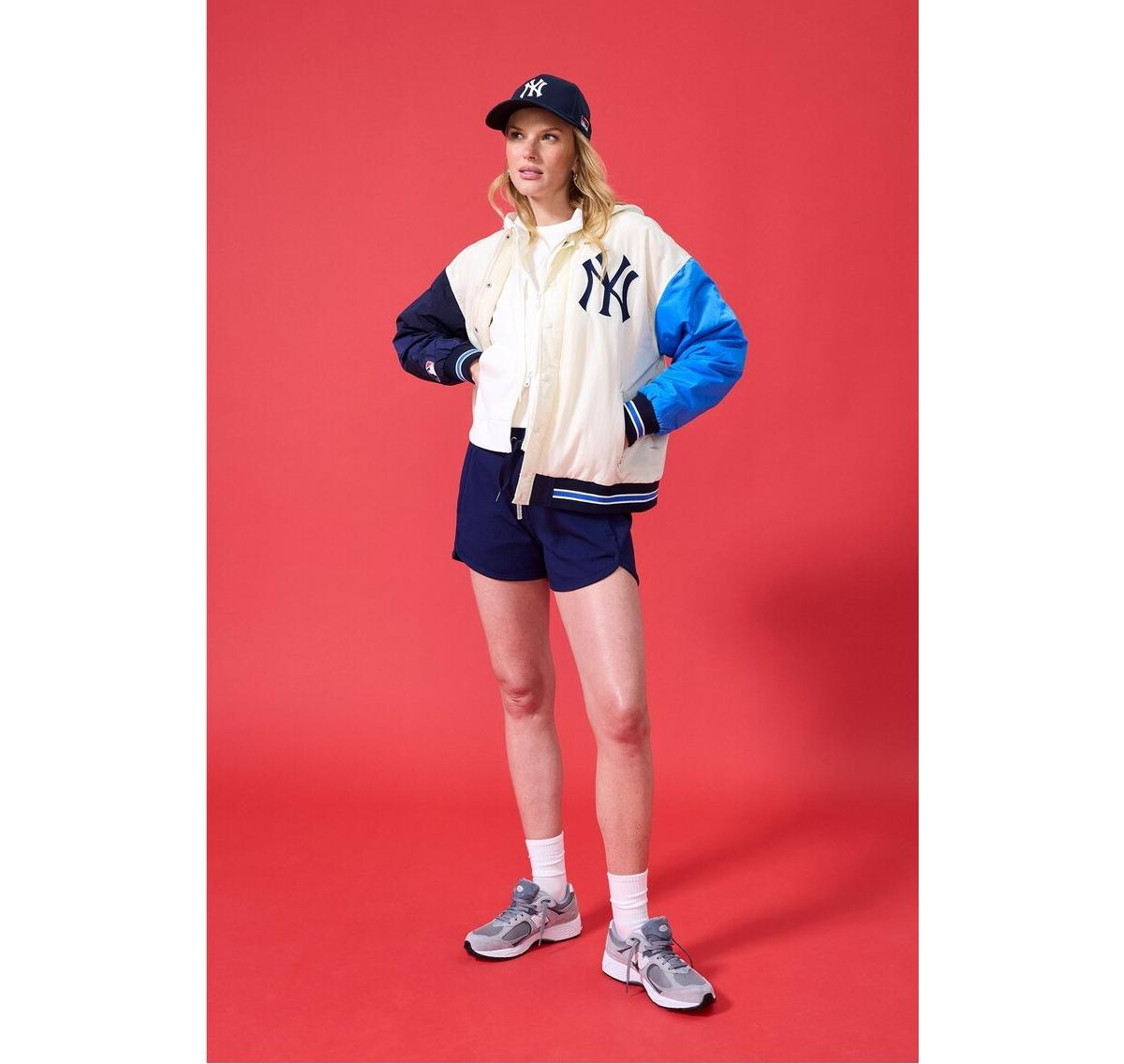 Click here for Terez Womens Cream New York Yankees Color-Block Fu... prices