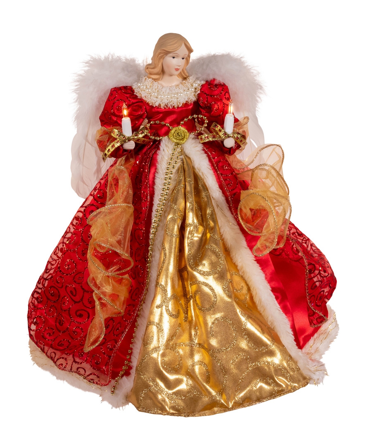 Click here for Kurt Adler 14-Inch Angel Tree Topper - Multi prices