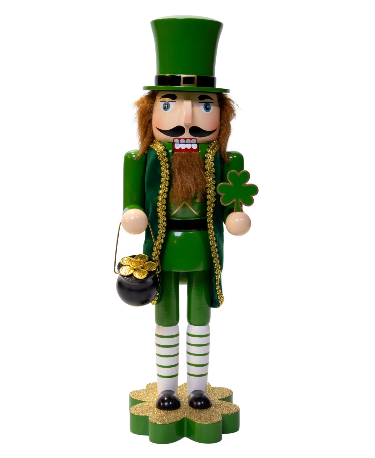 Click here for Kurt Adler 14-Inch Leprechaun Soldier Nutcracker -... prices