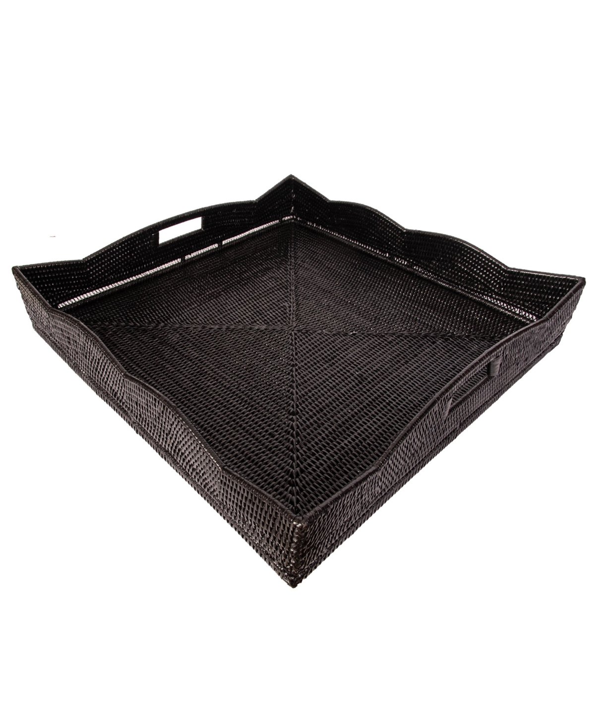 Click here for Artifacts Rattan Scallop Collection Square Tray -... prices