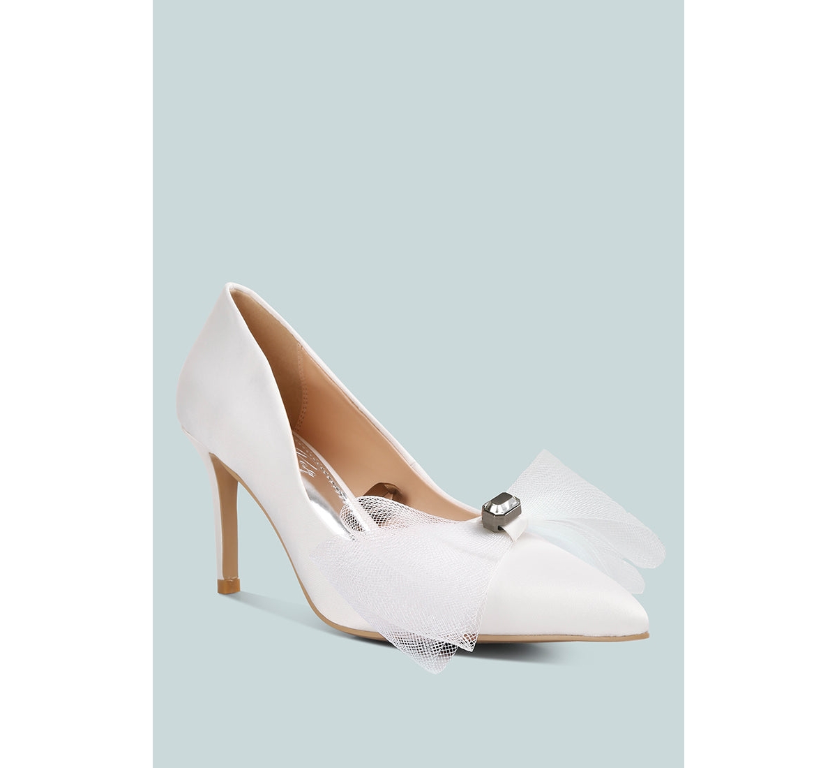 Click here for Women Odette Diamante Embellished Bow Stiletto Pum... prices