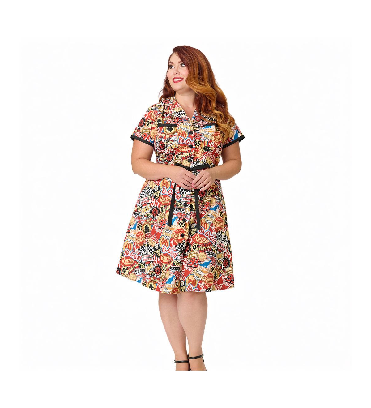 Click here for Smak Parlour Plus Size 1960s Fit & Flare Dress - M... prices