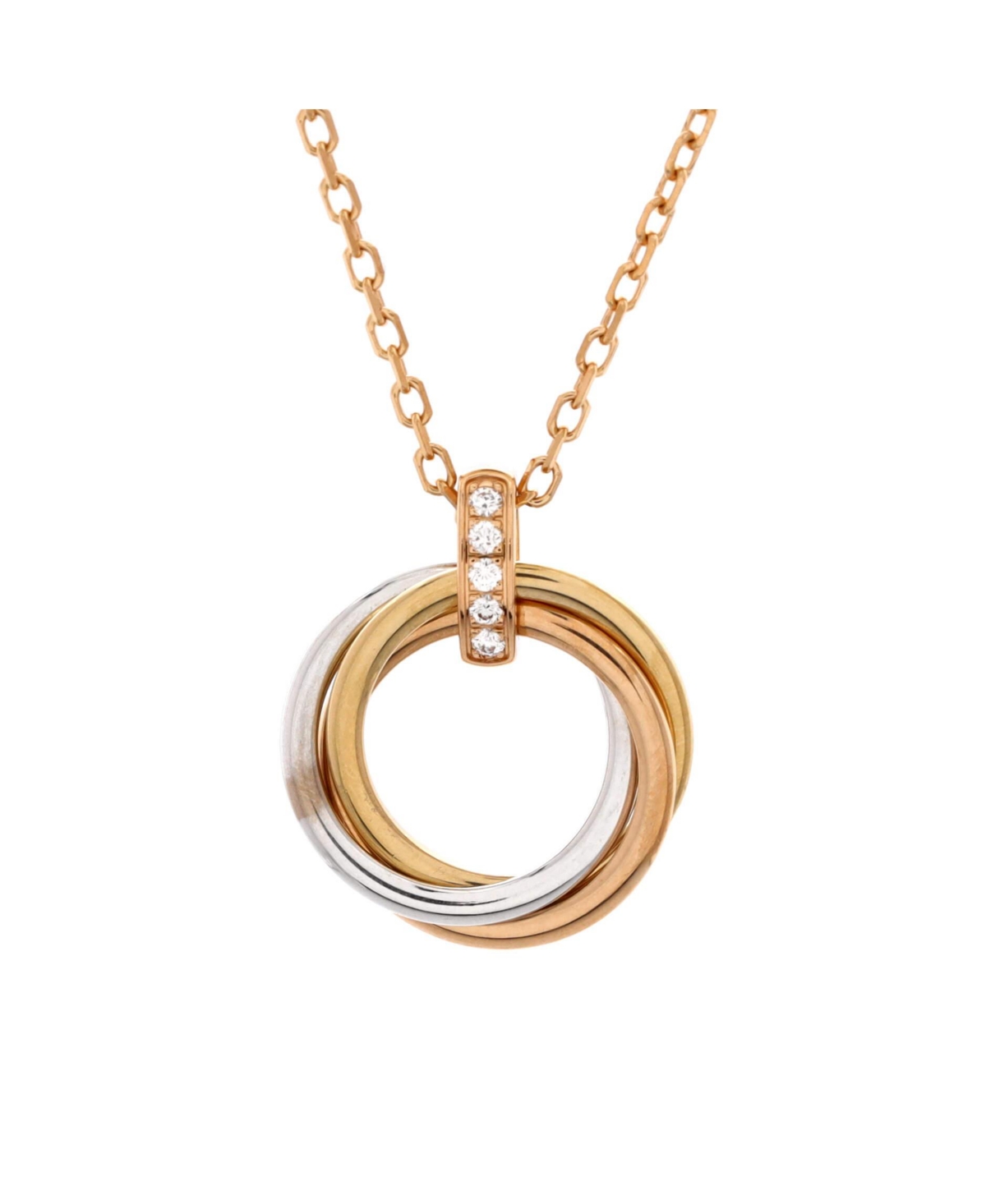 Click here for Pre-Owned Cartier Trinity Pendant Necklace - 18k t... prices