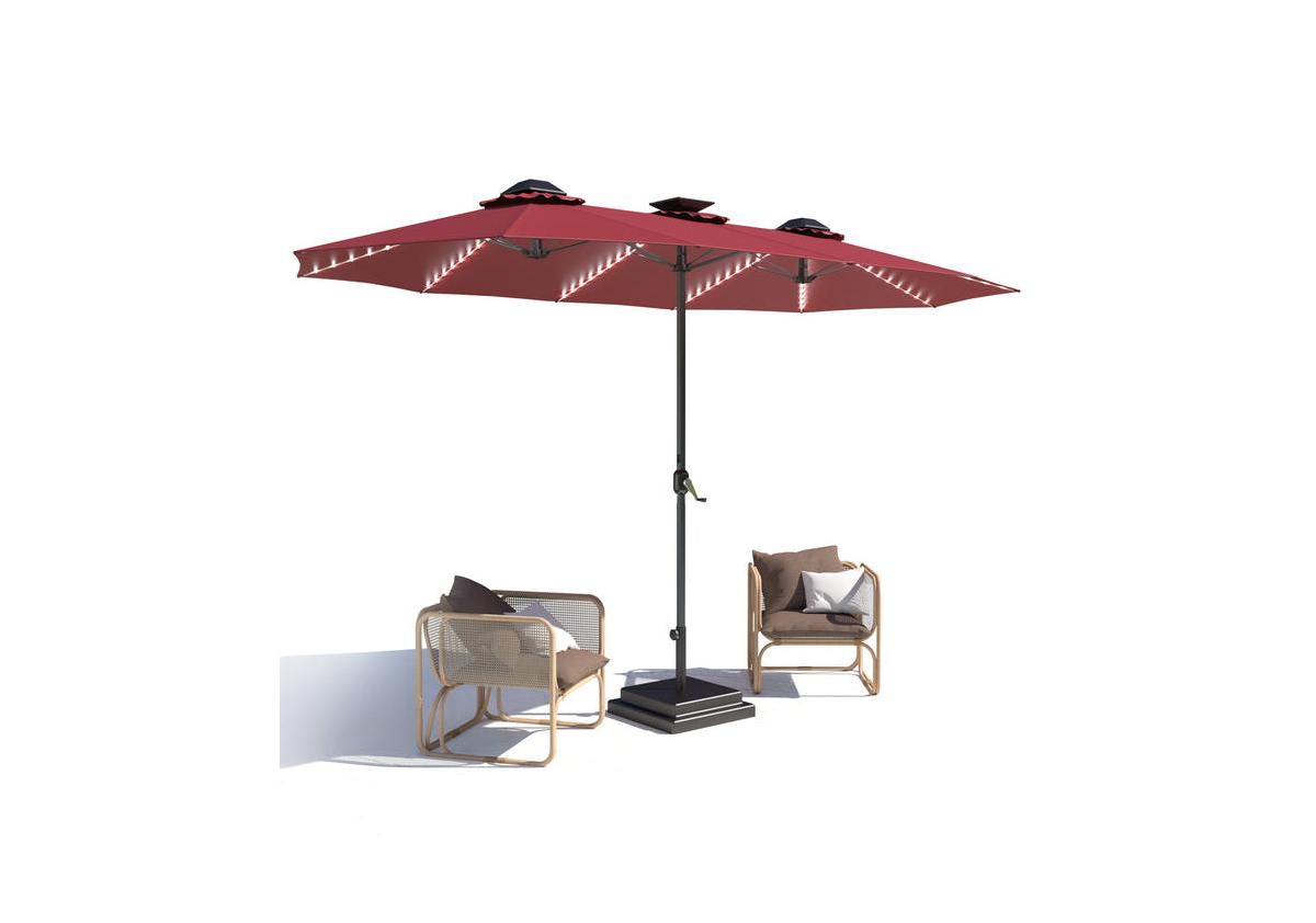 Click here for Aecojoy 15ft Patio Double-Sided Umbrella  156 Pcs... prices