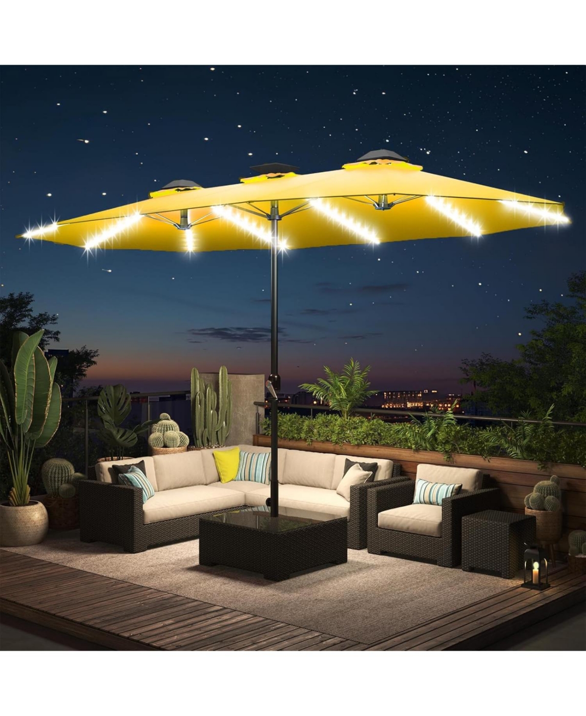 Click here for Aecojoy 15ft Patio Double-Sided Umbrella  156 Pcs... prices
