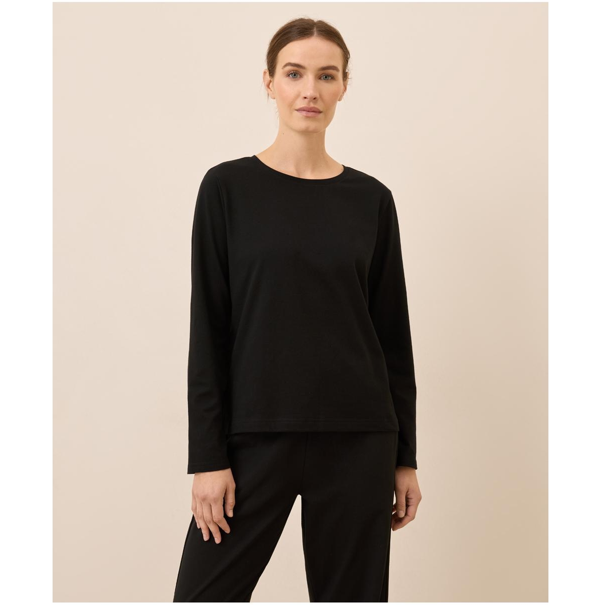 Click here for Pact Womens Cool Stretch Relaxed Sleep Shirt - Bla... prices