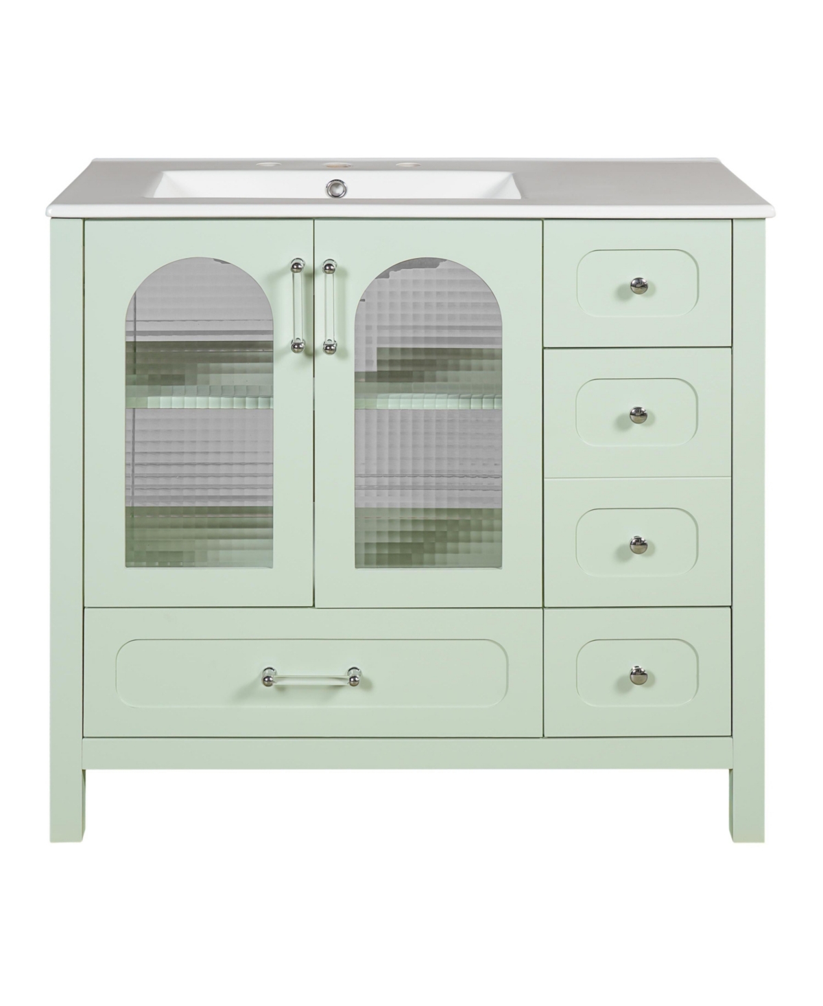 Click here for Casainc 36-Inch Bathroom Cabinet with Waffle Textu... prices