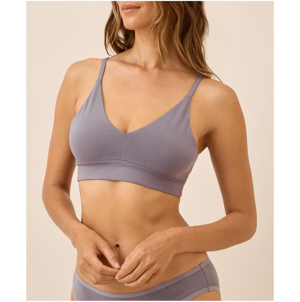 Click here for Pact Womens Everyday Classic T-Shirt Bra - Icy lil... prices