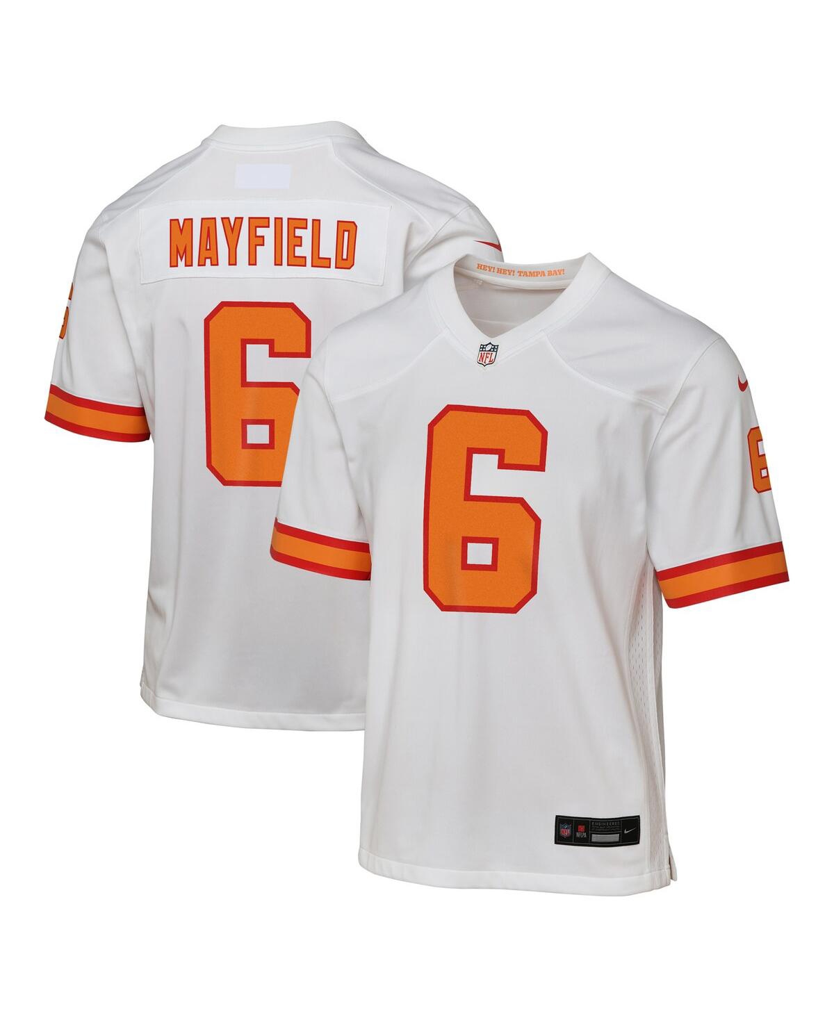 Click here for Nike Big Boys and Girls Baker Mayfield White 76 Ta... prices