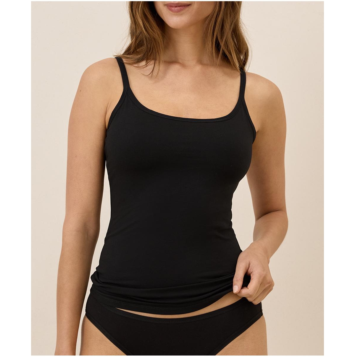 Click here for Pact Womens Everyday Shelf Bra Camisole - Black prices