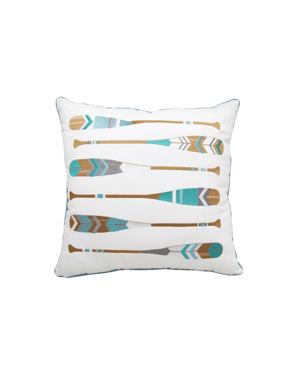 Click here for Lake Oars Indoor/Outdoor Accent Throw Pillow - Whi... prices