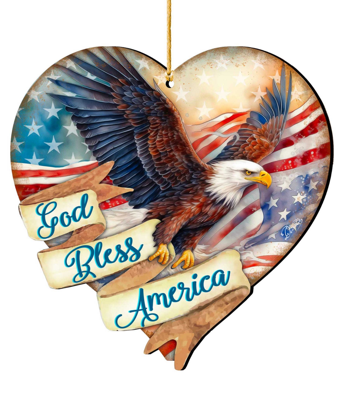 Click here for Designocracy God Bless America Christmas Ornament... prices