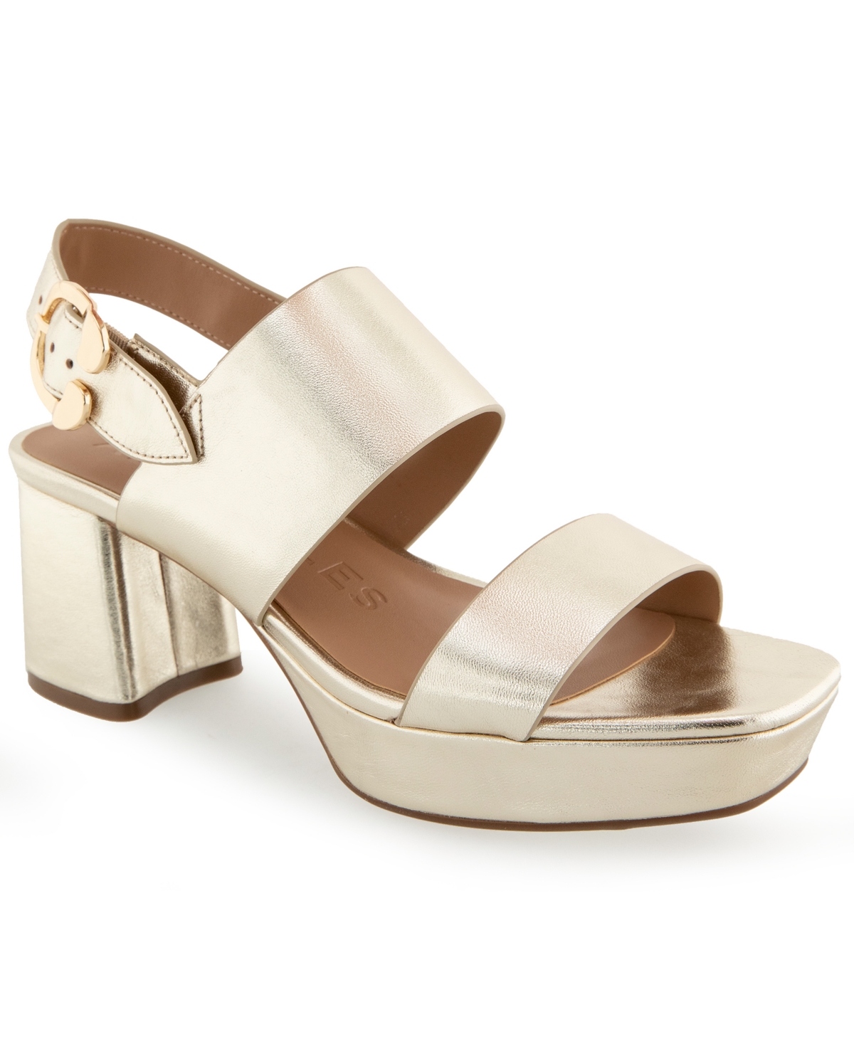 Click here for Aerosoles Womens Prym Platform Sandal - Soft gold... prices