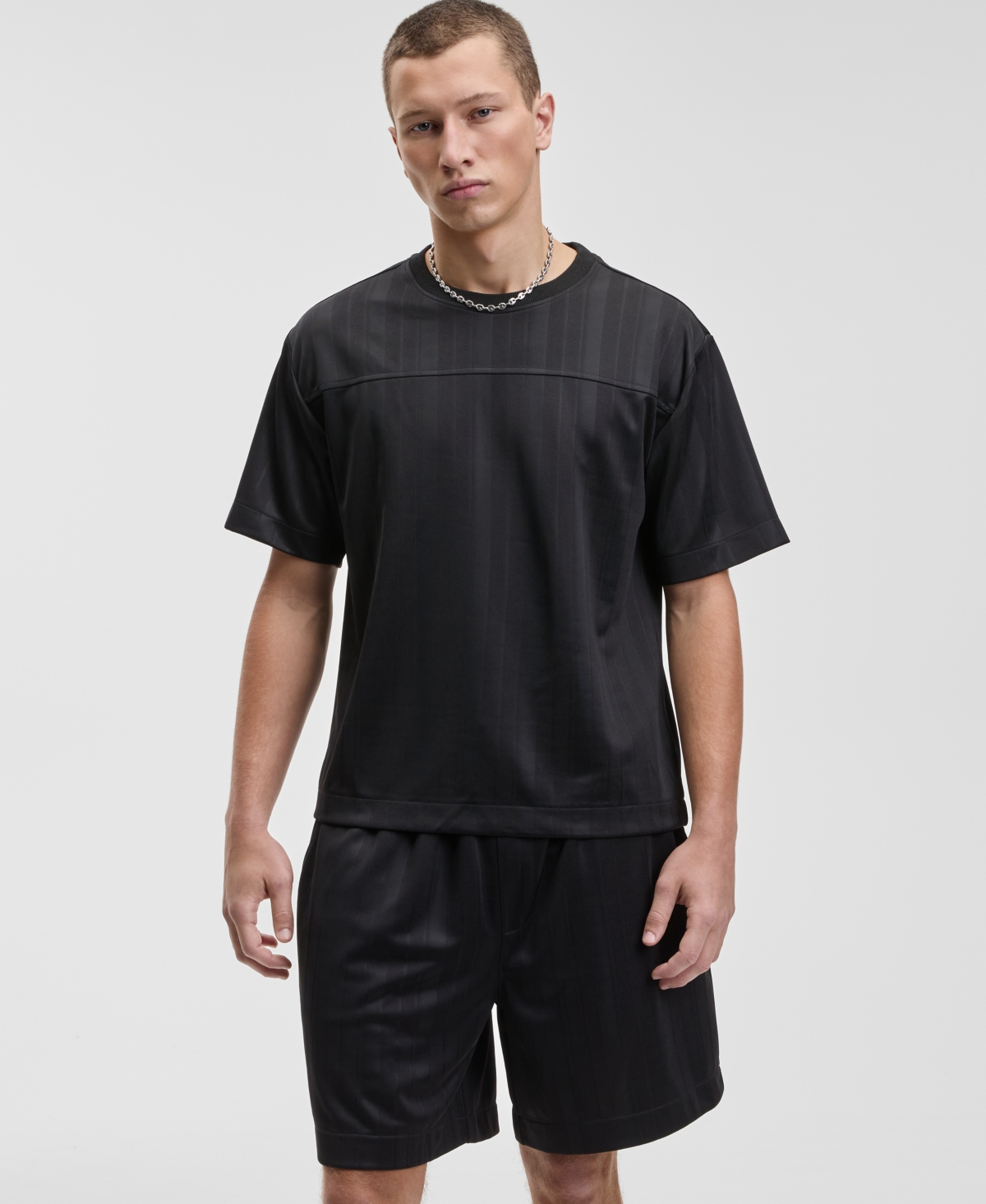 Click here for Mode of One Mens Relaxed Fit Short Sleeve Tonal St... prices