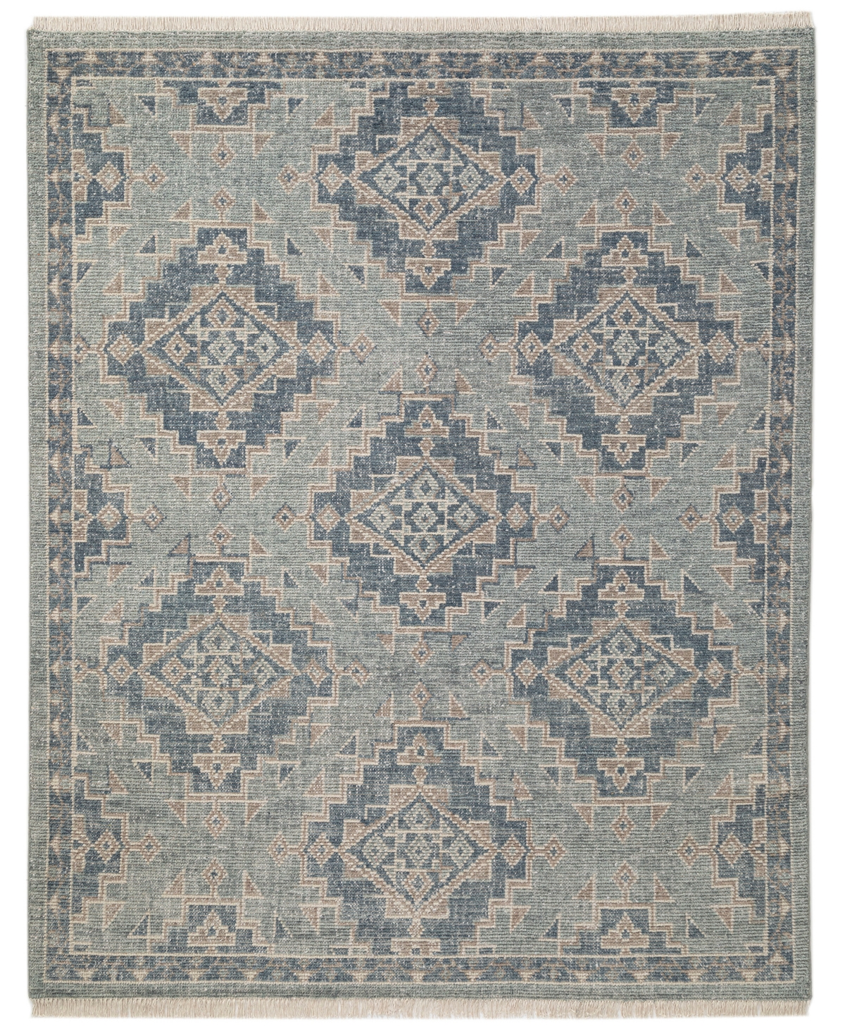 Click here for Obeetee Palace Whitley 810x10 Area Rug - Blue prices