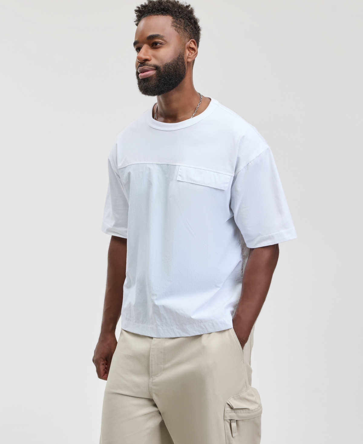 Click here for Mode of One Mens Relaxed Fit Short Sleeve Crewneck... prices