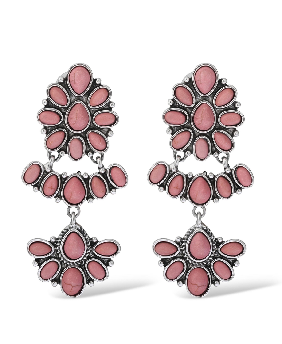 Click here for Jessica Simpson Pink Stone Statement Drop Earrings... prices