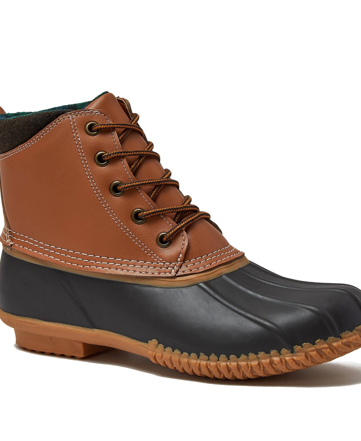 Click here for Lands End Mens Insulated Duck Boots - Hazelnut lea... prices