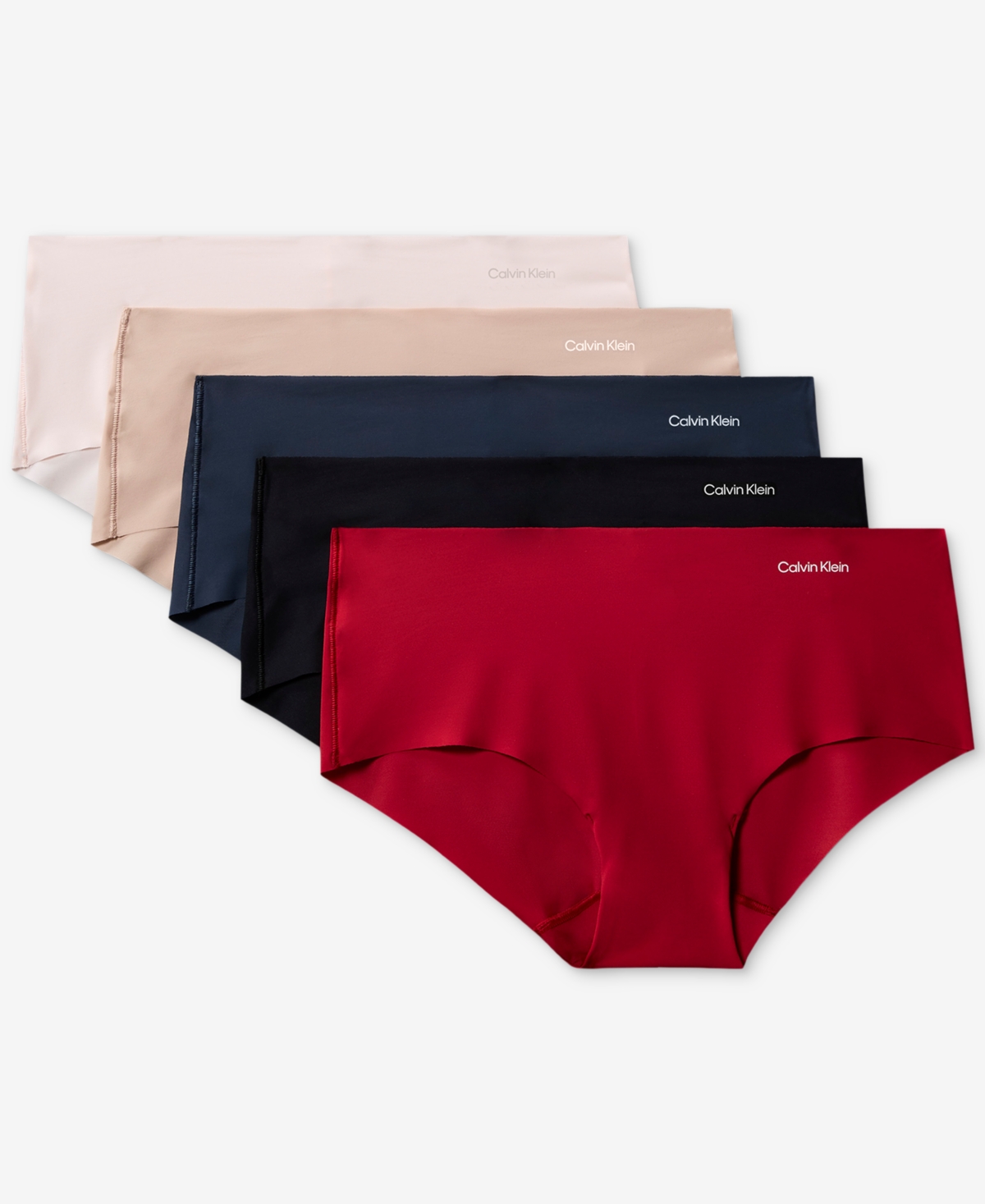 Click here for Calvin Klein Invisible Hipster 5-Pack QD3557 - Red... prices