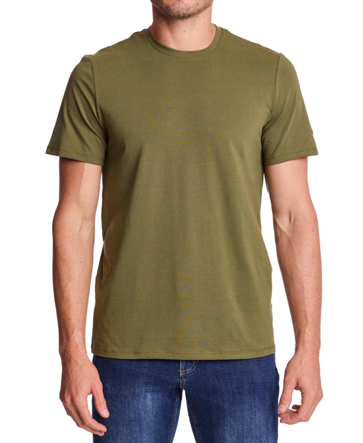 Click here for Paisley & Gray Mens Lucas Crewneck T-Shirt - Green prices