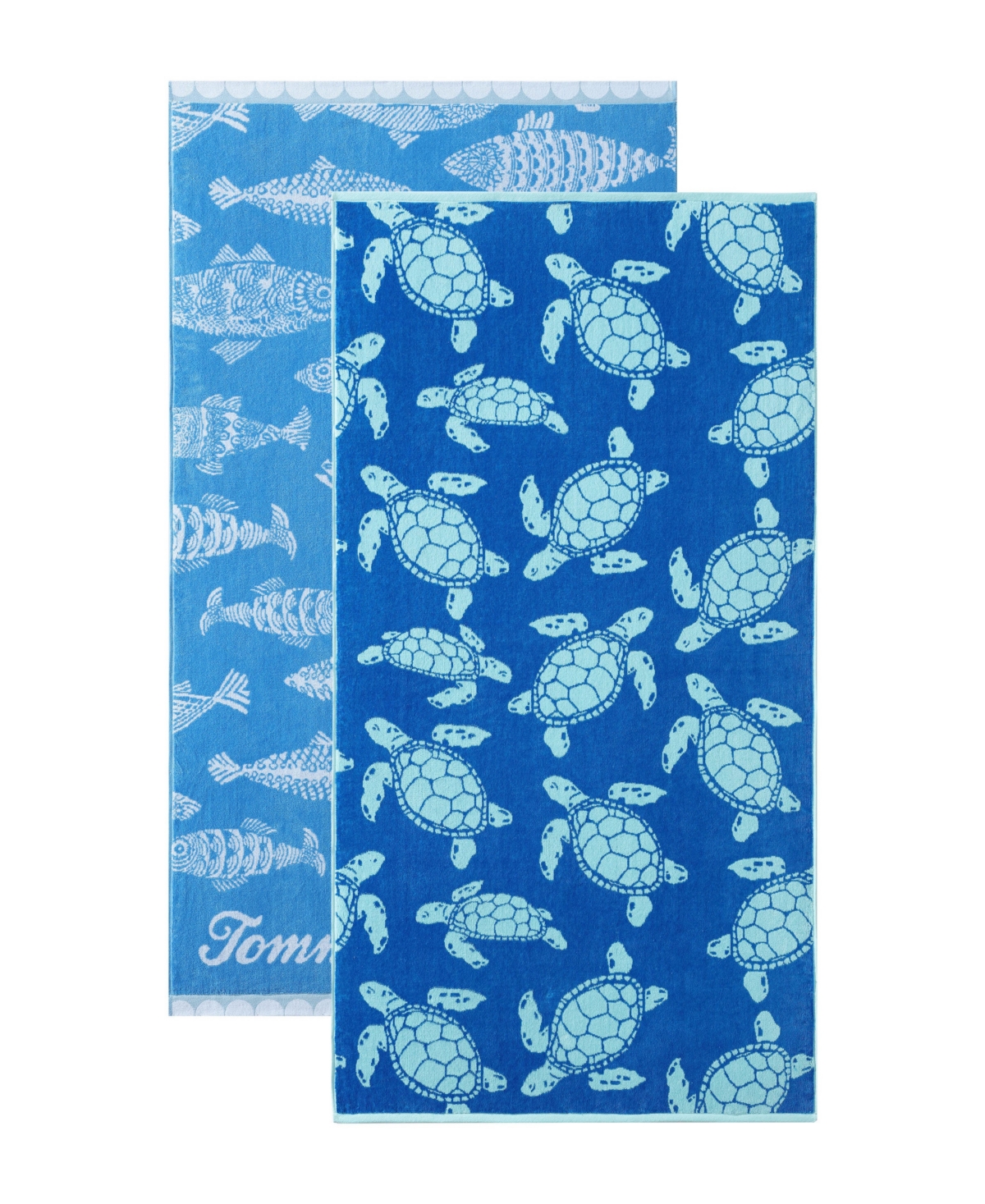 Click here for Tommy Bahama Fish Printed Cotton 2-Pc. Beach Towel... prices