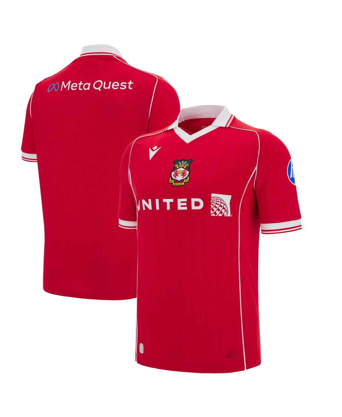 Click here for Macron Big Boys and Girls Red Wrexham 2025/26 Home... prices
