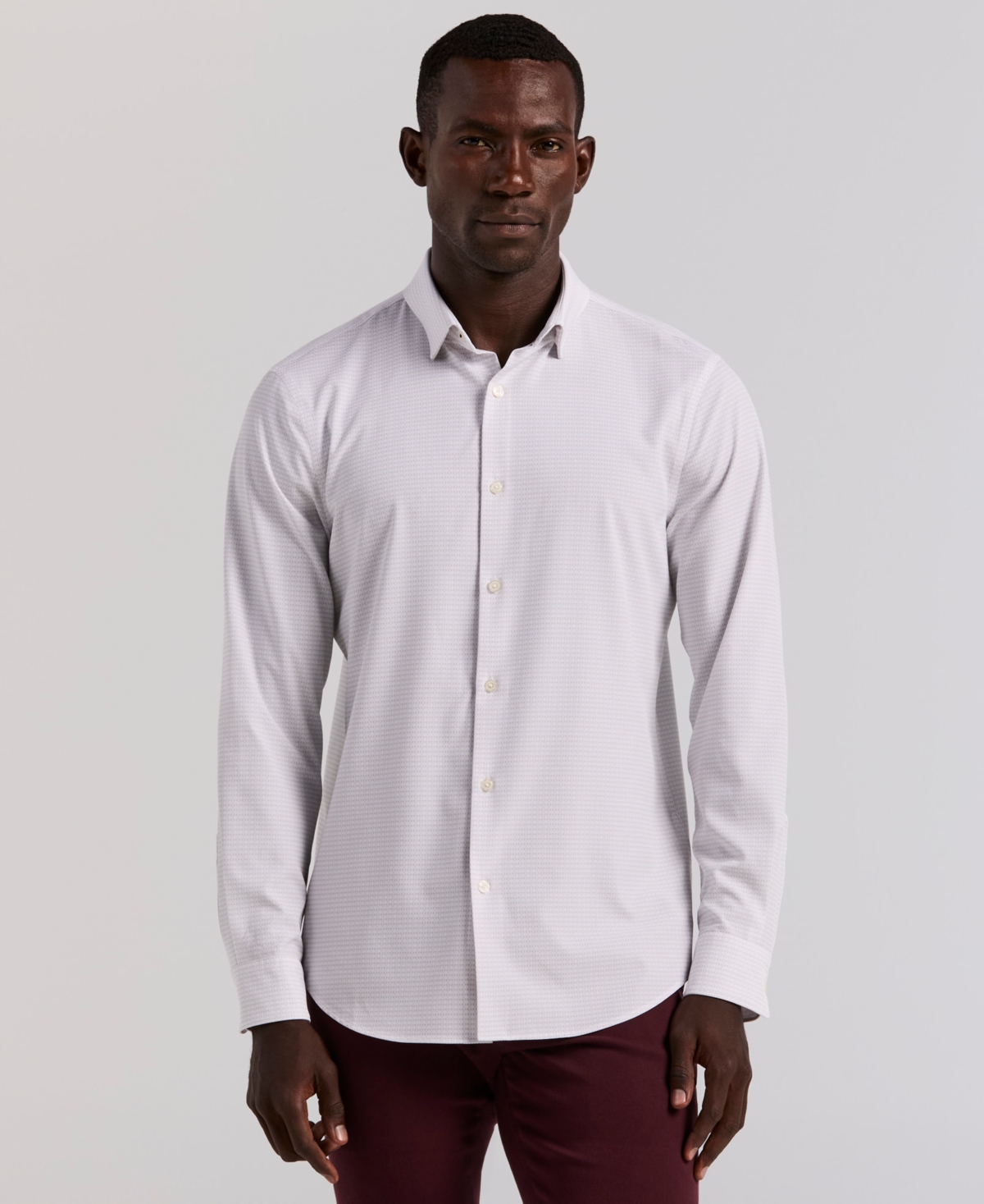 Click here for Perry Ellis Mens Long Sleeve Button-Down Shirt - W... prices
