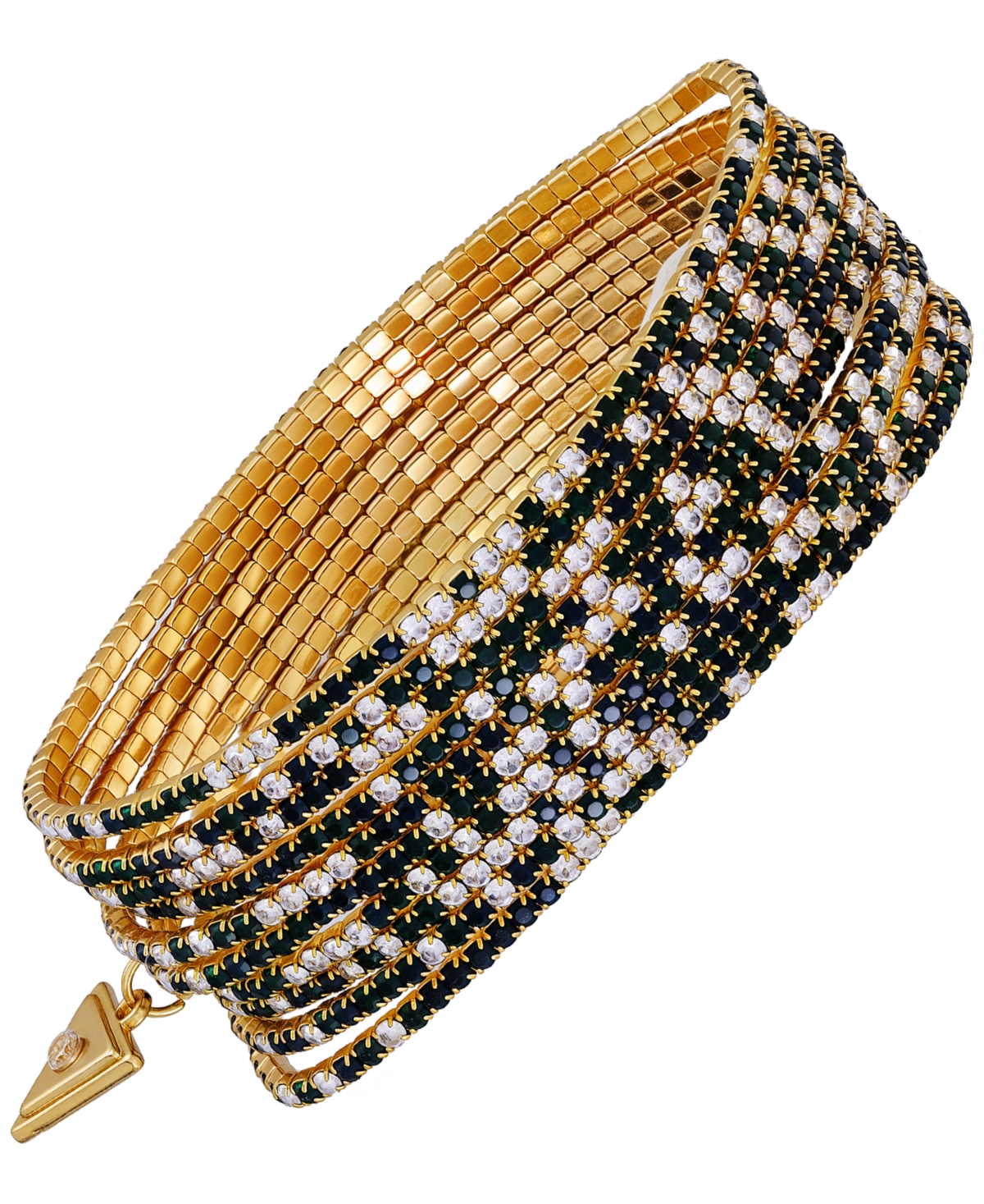 Click here for Guess 10-Pc. Crystal Gold-Tone Stretch Bracelet -... prices
