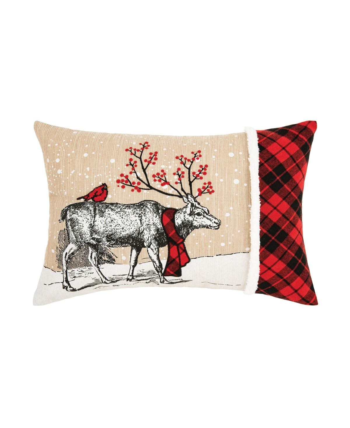 Click here for Christmas Deer Embroidered and Printed Throw Pillo... prices