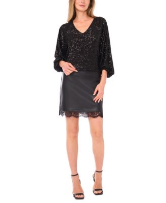 Click here for Vince Camuto Womens V Neck Raglan Top Xxs 3x prices