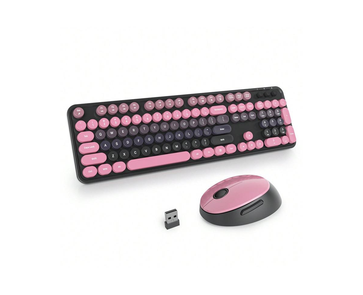 Click here for risokeys Wireless Keyboard And Mouse Set - Cute Ke... prices