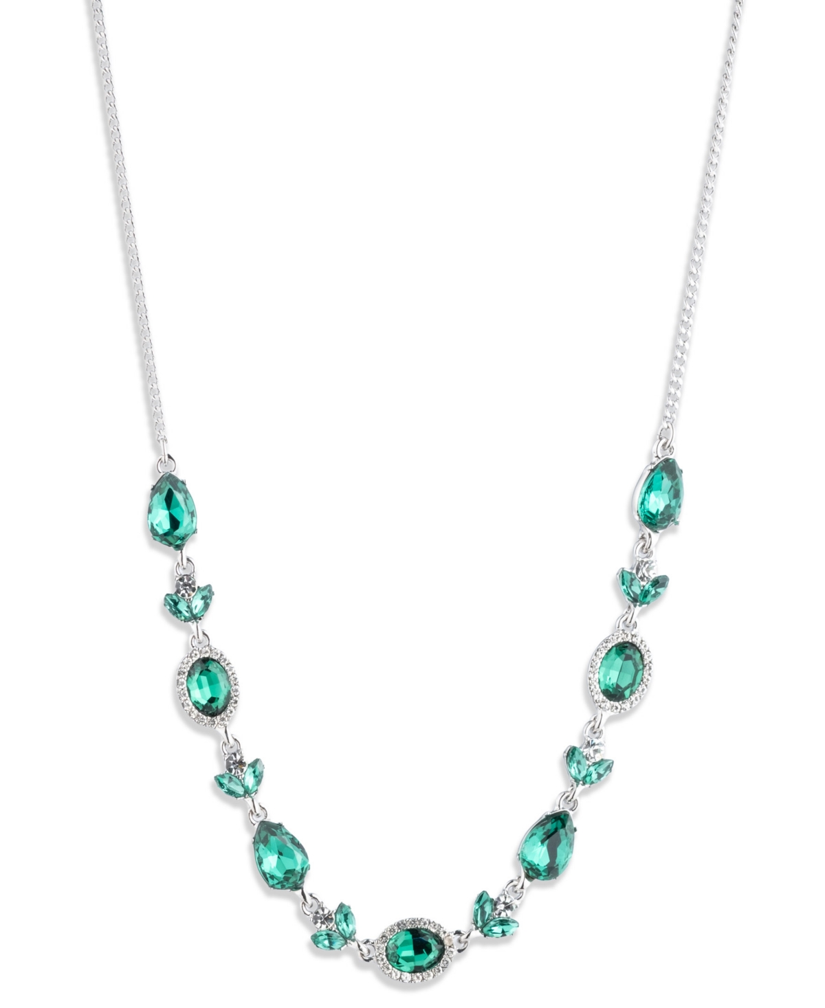 Click here for Givenchy Glass Stone Silver-Tone and Gold-Tone Fro... prices