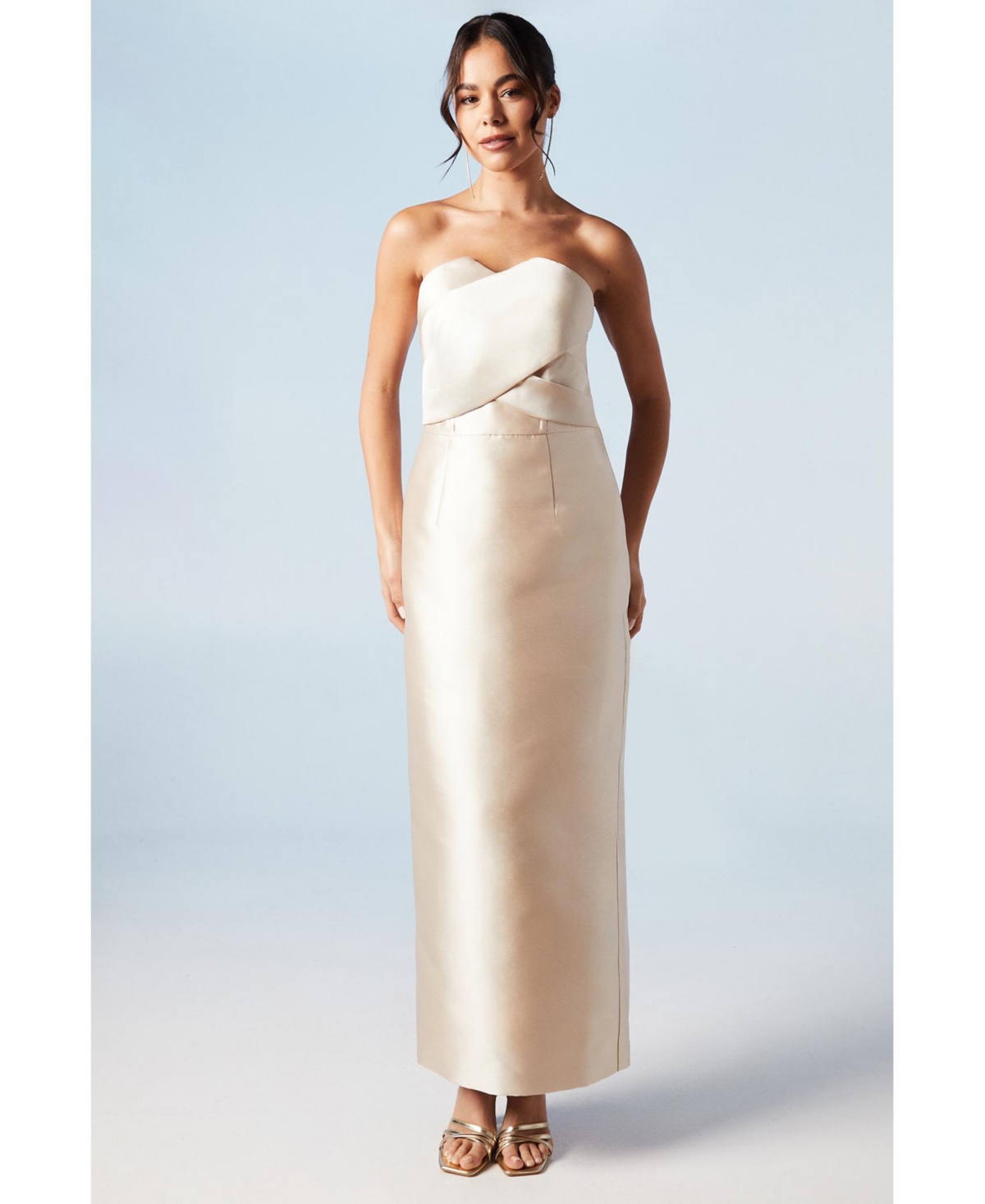 Click here for Coast Womens Bandeau Twill Bow Back Bridesmaids Dr... prices