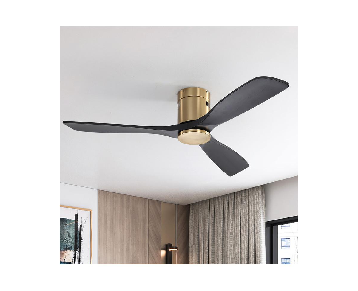 Click here for 52-inch Modern Golden Sliver 3 Solid Wood Blade Ce... prices