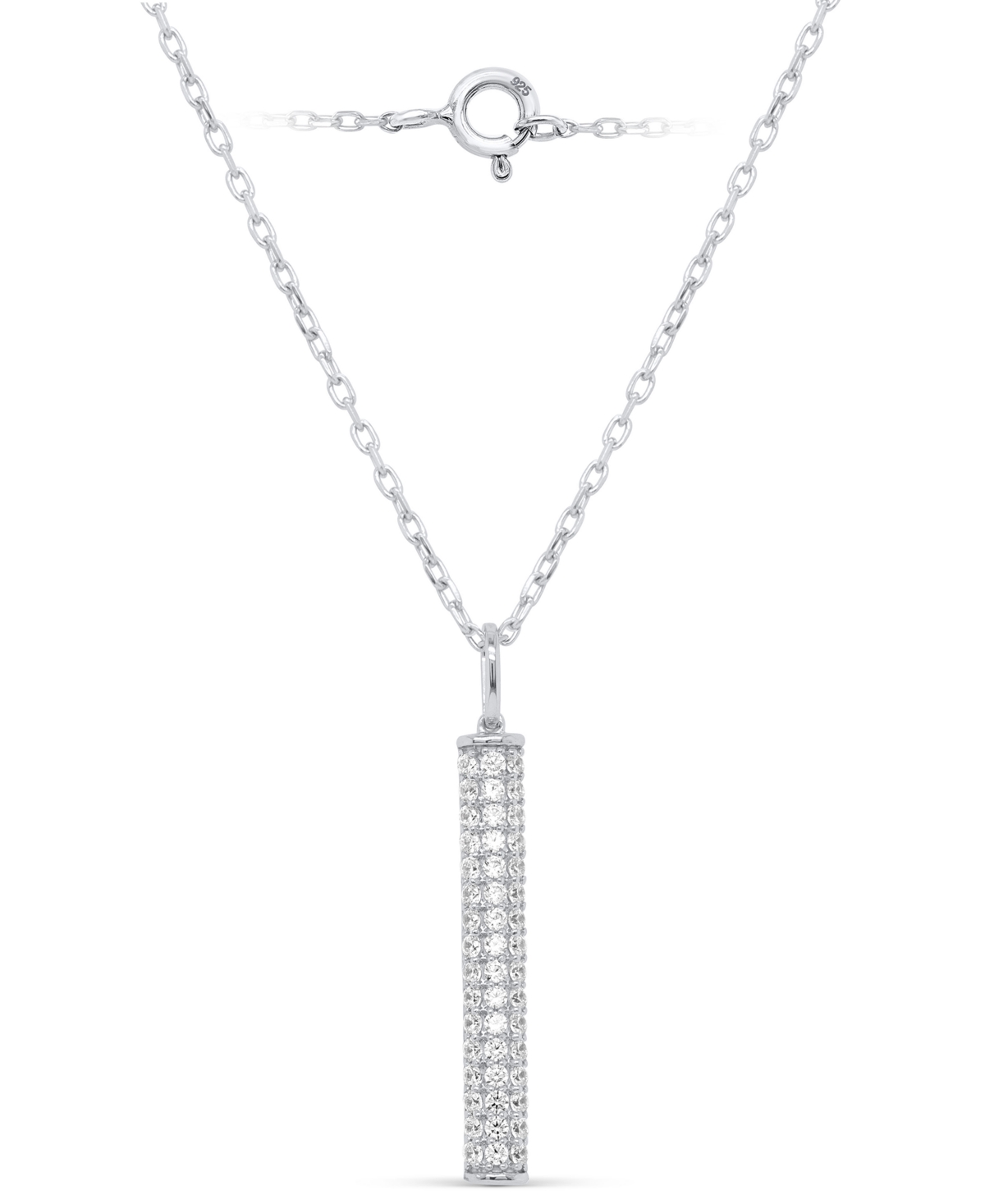 Click here for Macys White Diamond Pendant Necklace (1/2 ct. t.w.... prices