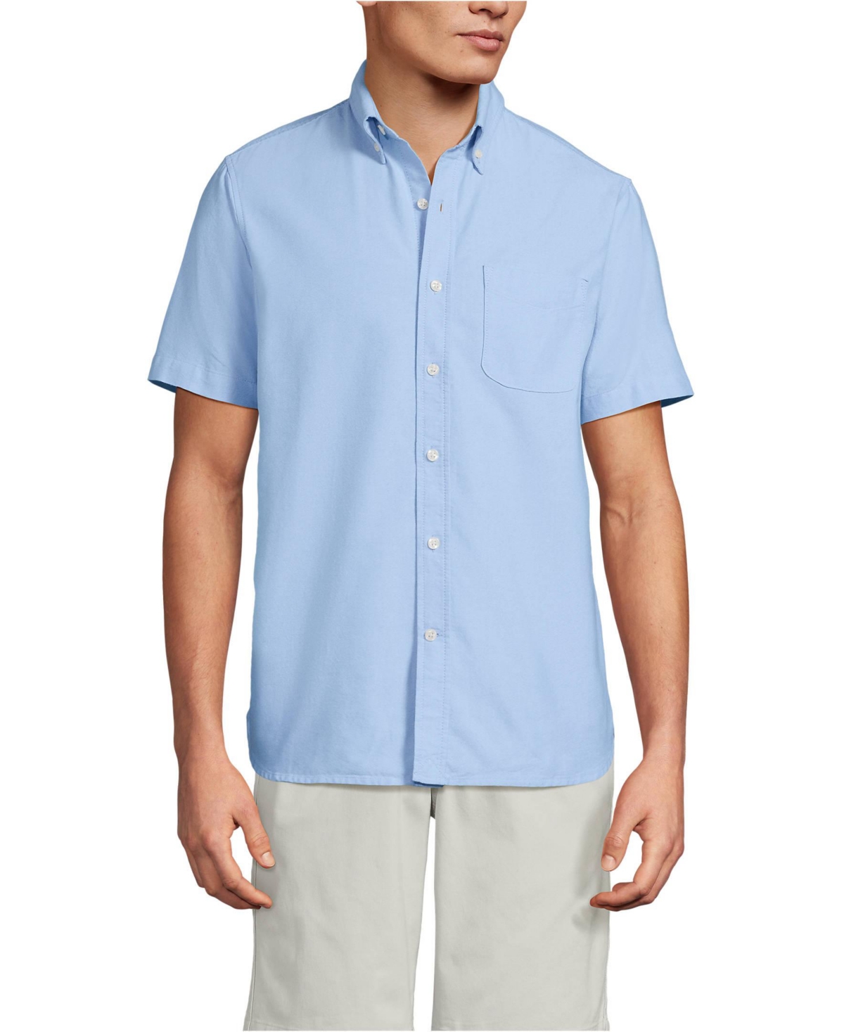 Click here for Lands End Mens Short Sleeve Sail Rigger Oxford Shi... prices