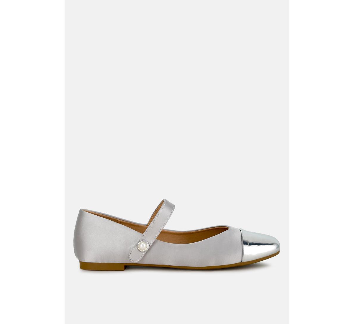 Click here for Albi Patent Toe Cap Tweed Mary Janes Women - Silve... prices