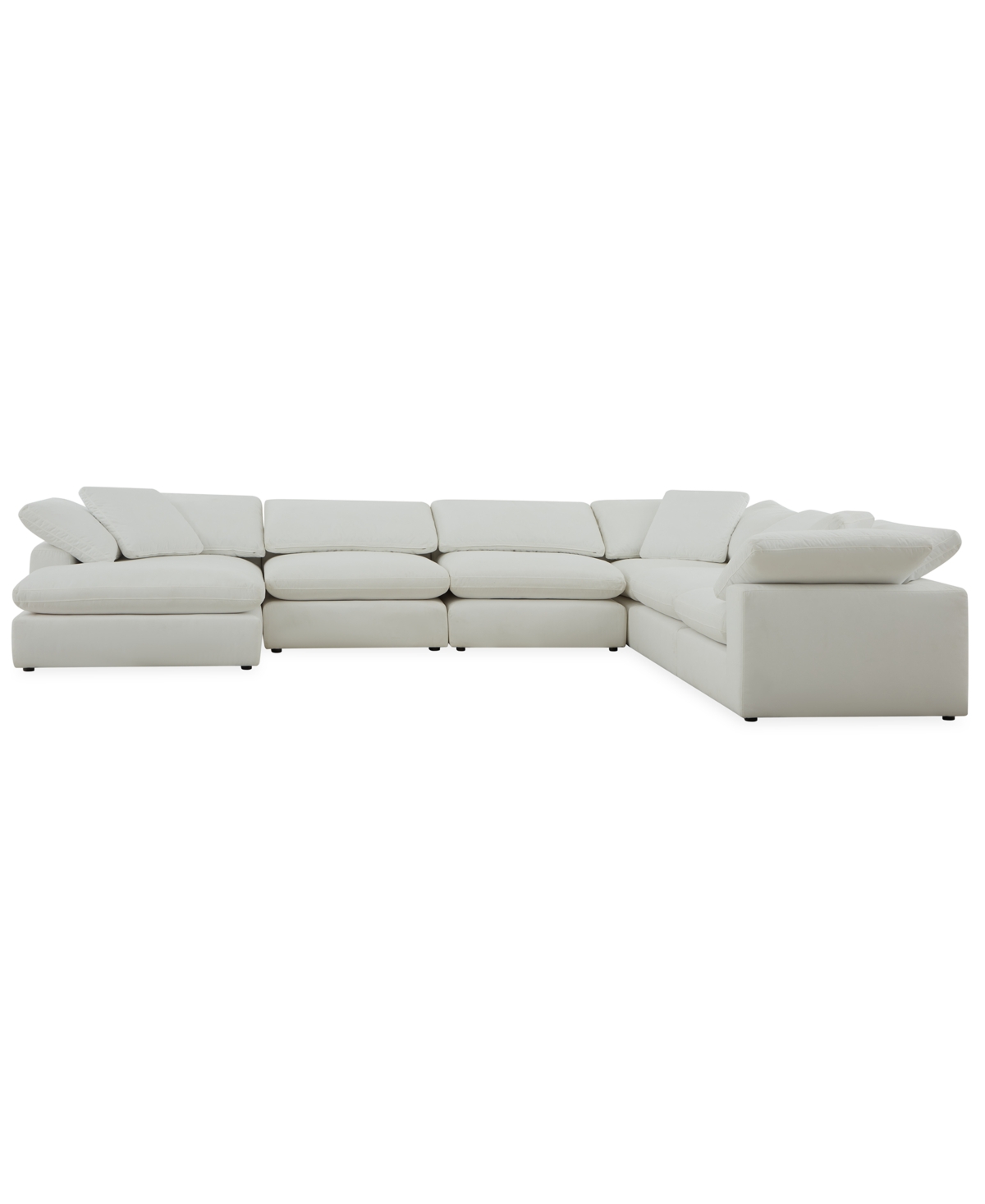 Click here for Furniture Fog 6-Pc. Fabric Chaise Sectional Sofa S... prices