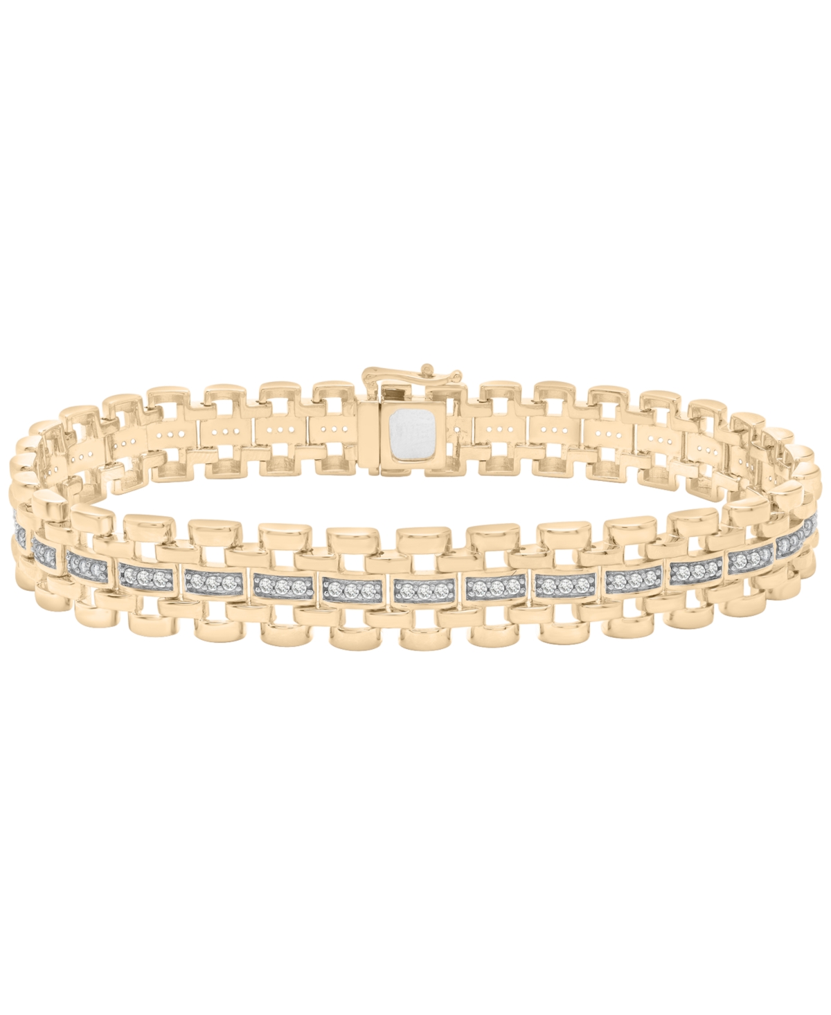Click here for Macys Mens Diamond (1 ct. t.w.) Link Bracelet in 1... prices
