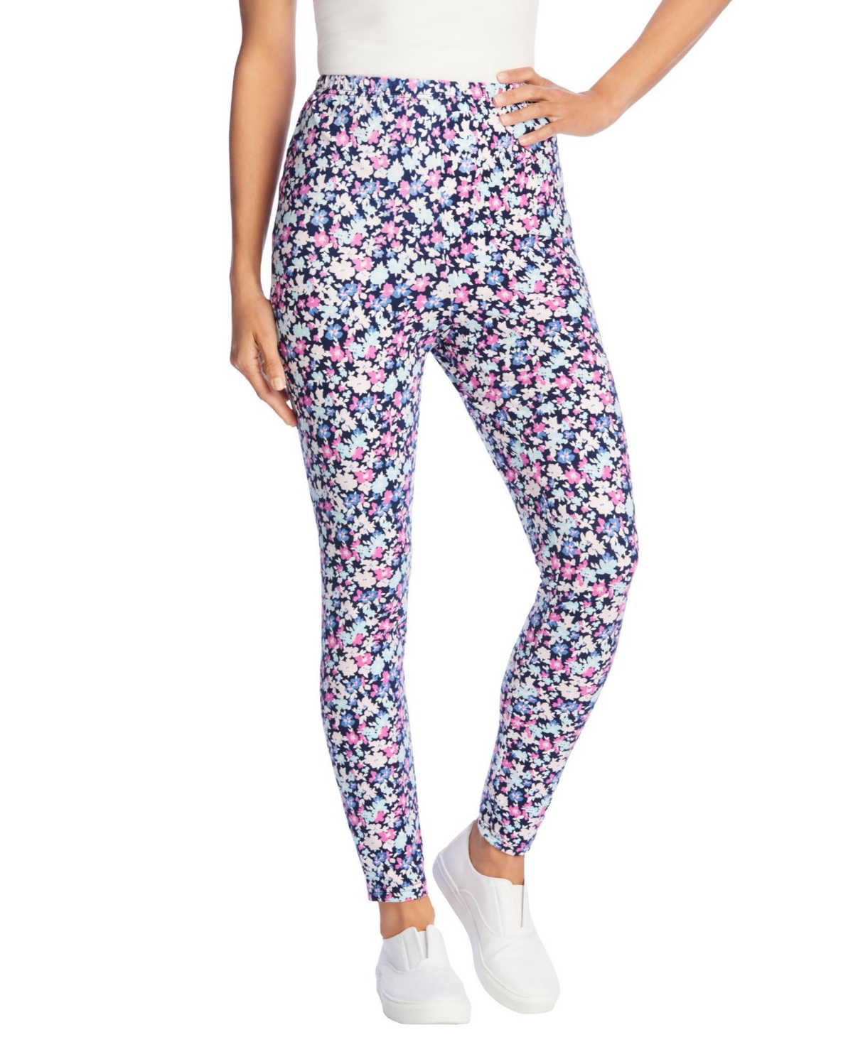 Click here for Woman Within Plus Size Within Stretch-Cotton Knit... prices
