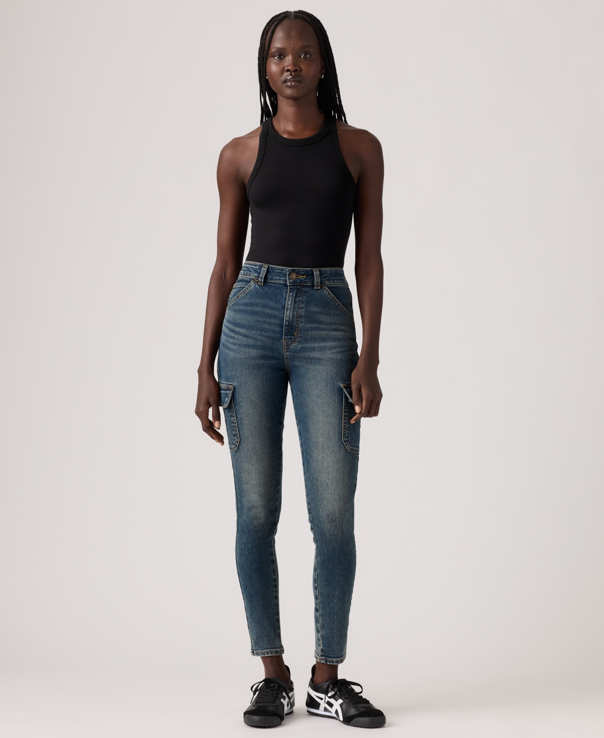 Click here for Levis Womens 721 High-Rise Stretch Skinny Jeans -... prices