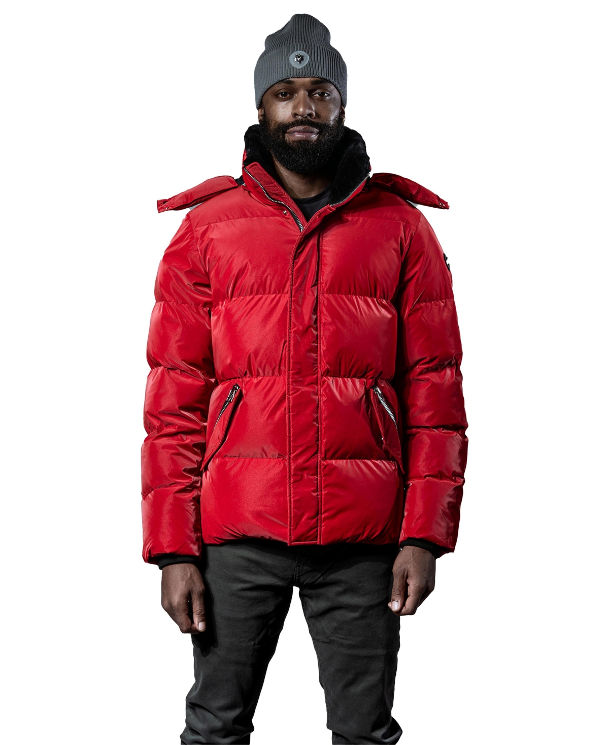 Click here for Woodpecker Mens Bumnester Quilted Coat - Red diamo... prices