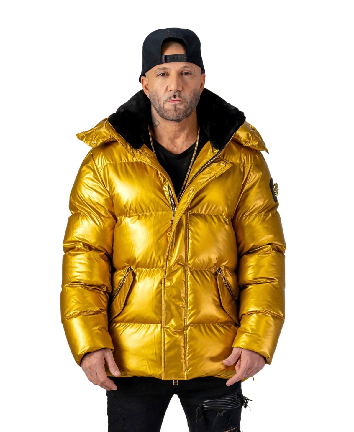 Click here for Woodpecker Mens Bumnester Quilted Coat - Gold prices