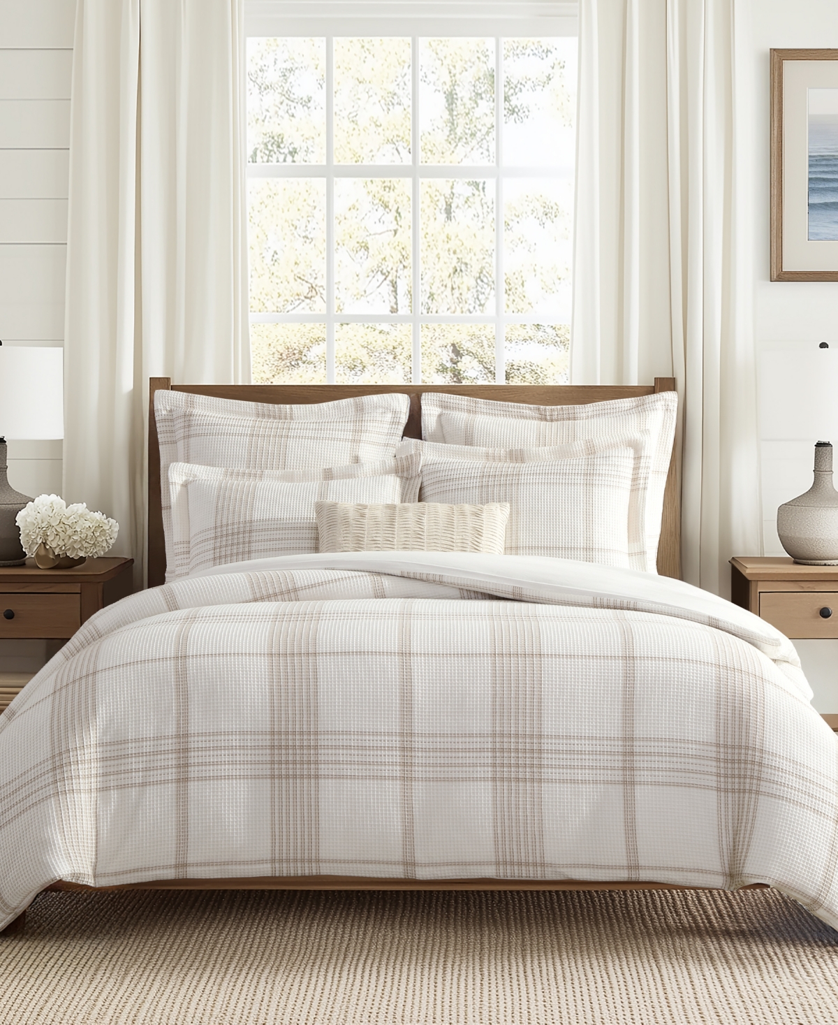 Click here for Levtex Home Waffle Plaid 3-Pc. Comforter Set  King... prices
