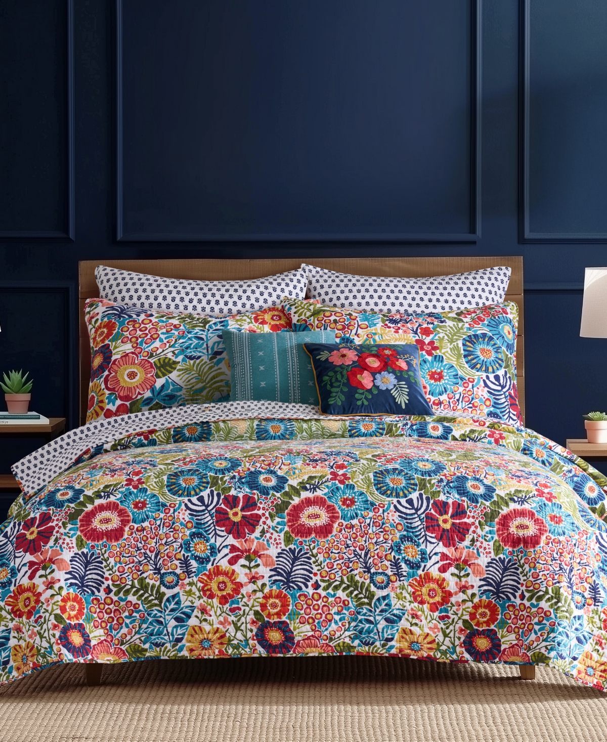 Click here for Levtex Garden Reversible 3-Pc. Quilt Set  King/Cal... prices