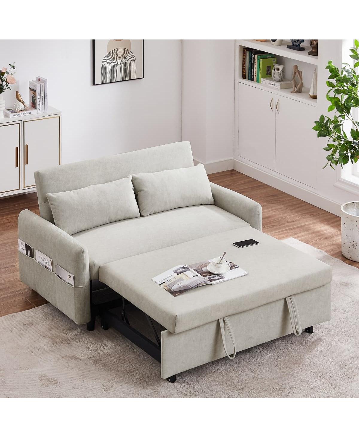 Click here for Maison Boucle 55 Convertible Sleeper Loveseat  Pul... prices
