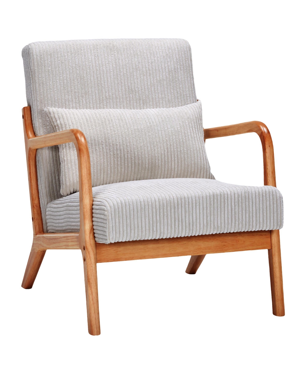 Click here for Jujabu Beige Modern Accent Chair with Pillow - Bei... prices