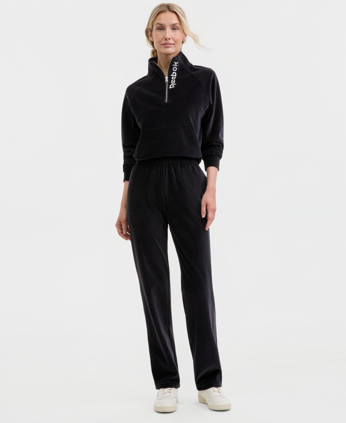 Click here for Reebok Womens New Heritage Velour Pants - Black prices