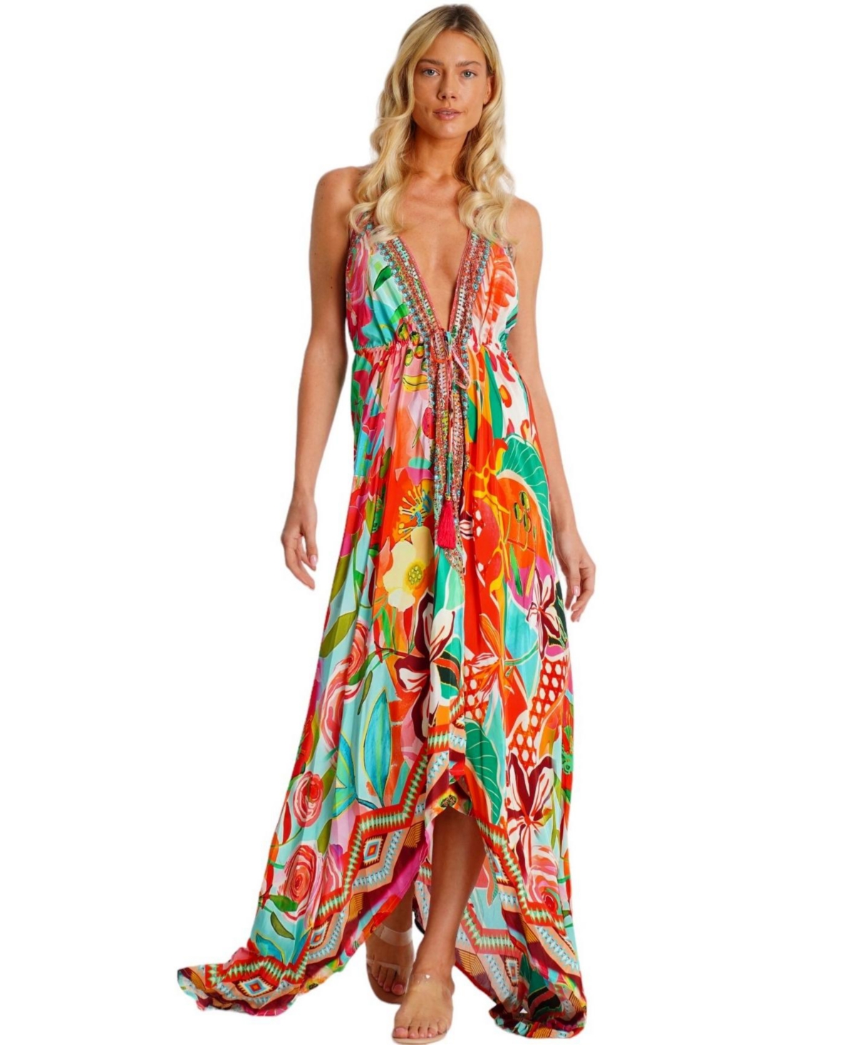Click here for La Moda Clothing Womens Maxi halterneck Dress prices