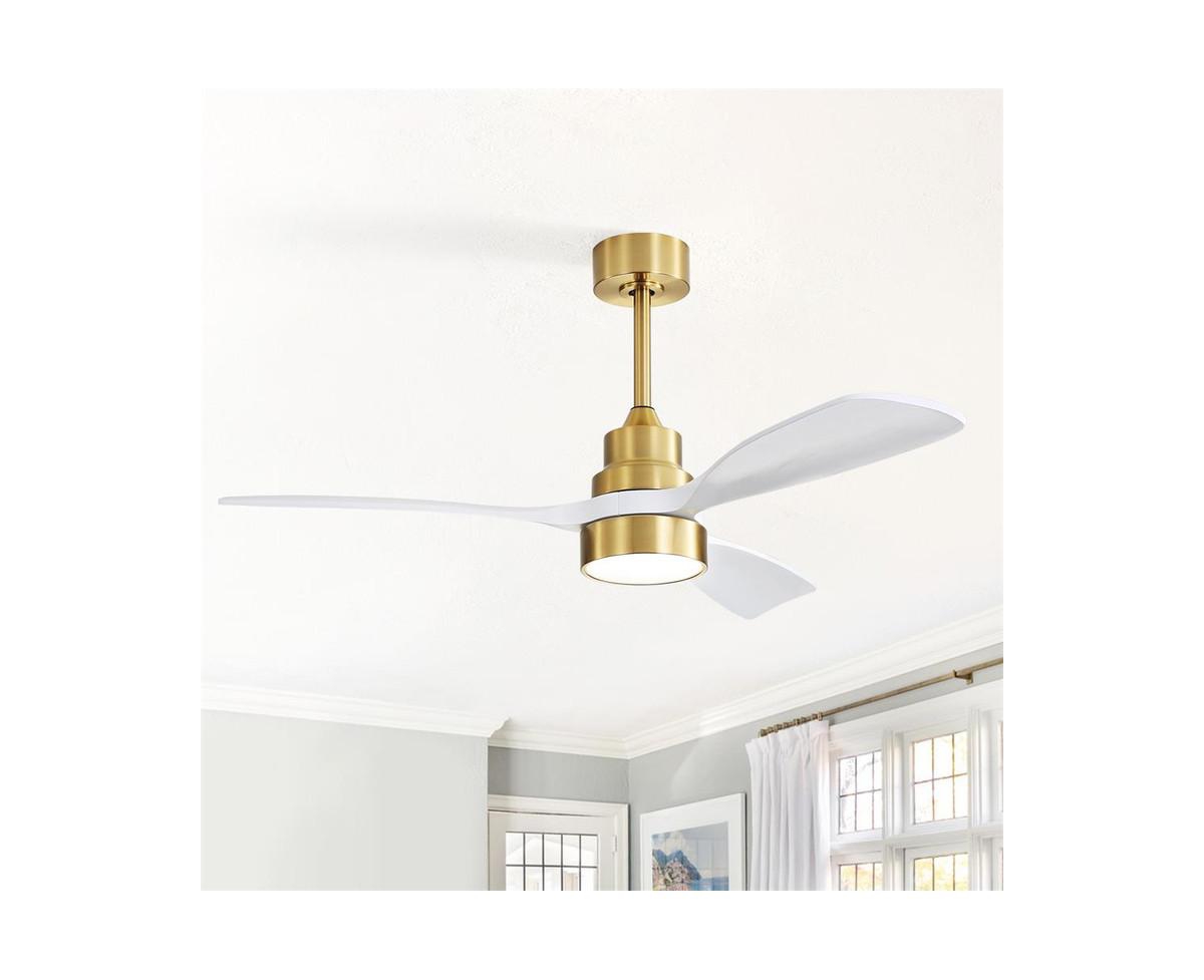 Click here for 48-inch Modern Golden Downrod Indoor Walnut Wood 3... prices